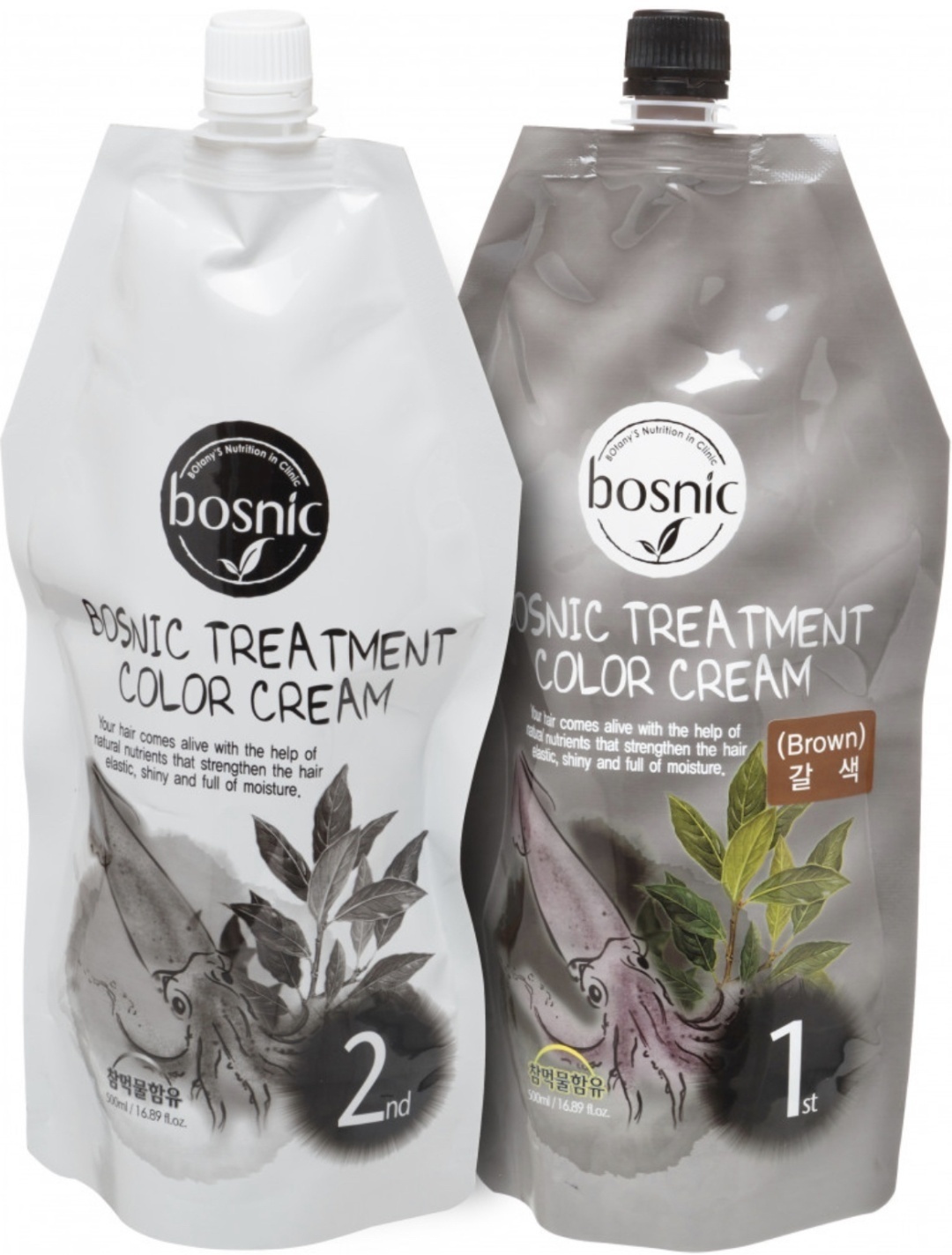 Купить BOSNIC Treatment Color brown крем-краска 1000 мл в Алматы ...