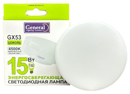 Купить Лампочка General Lighting Systems Лампа GX53-15W-4500K-641119 ...