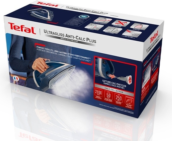 Купить Утюг Tefal FV6830E0 синий в Алматы – Магазин на Kaspi.kz