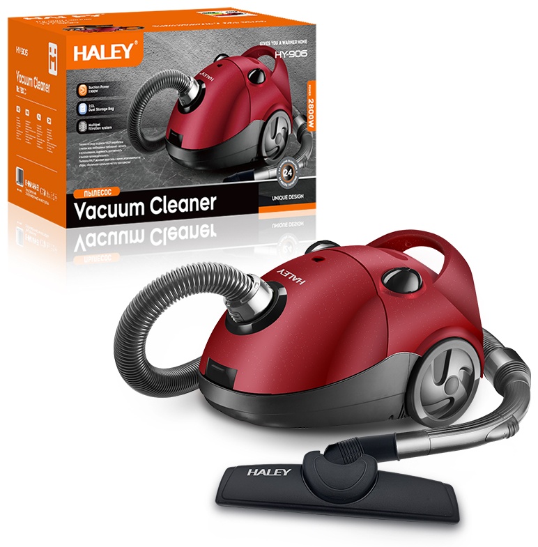 Купить Пылесос Haley HY-906 красный в Алматы – Магазин на Kaspi.kz