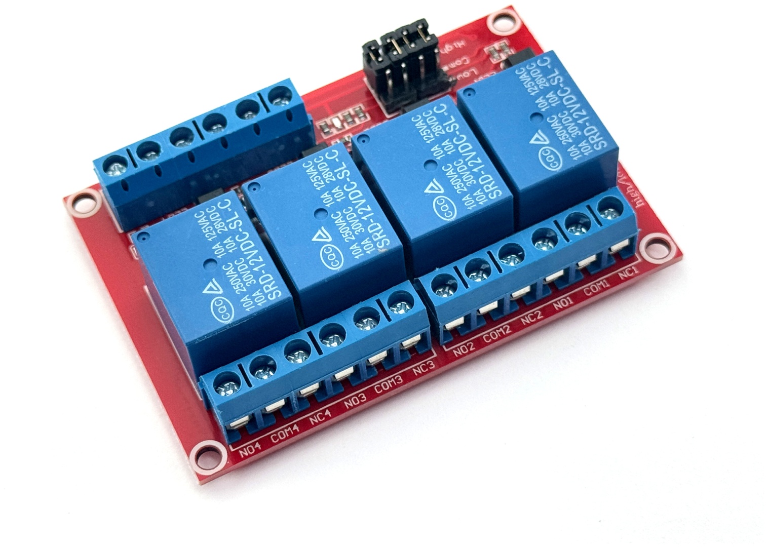 Купить Модуль реле Arduparts Kz 4 канальный 12v с выбором уровня