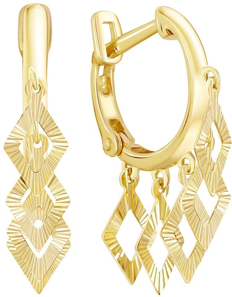 Купить Серьги Lucente ZU-38-62-0010-00 вес 2.78 г золото, без вставок в ...