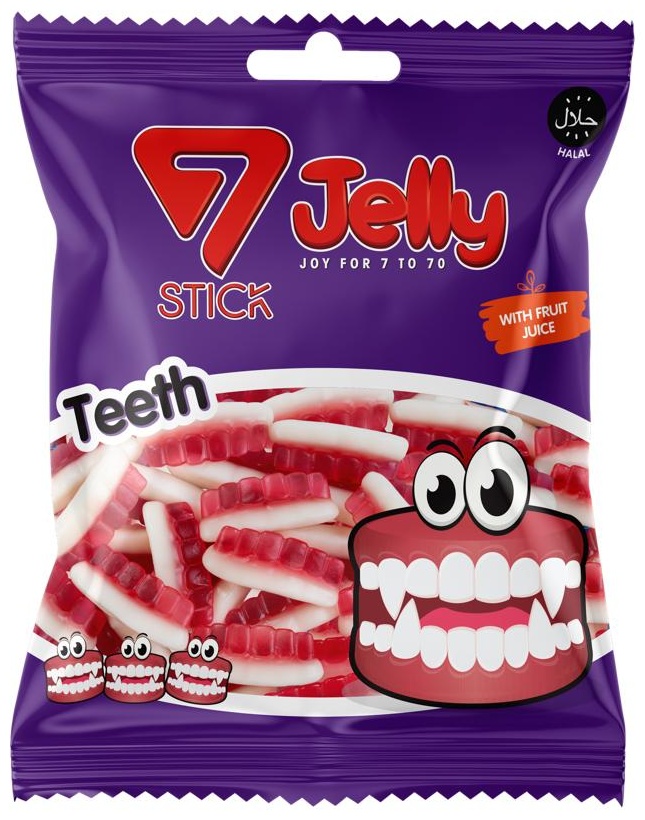 Купить Мармелад 7 Jelly Teeth Зубы желейно-фруктовый 80 г в Алматы ...