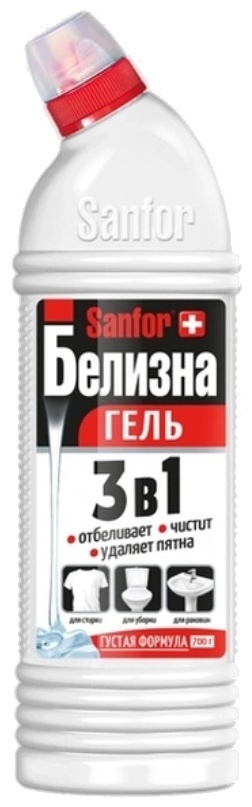 Купить Гель Sanfor Белизна 3 в 1 700 г в Алматы – Магазин на Kaspi.kz