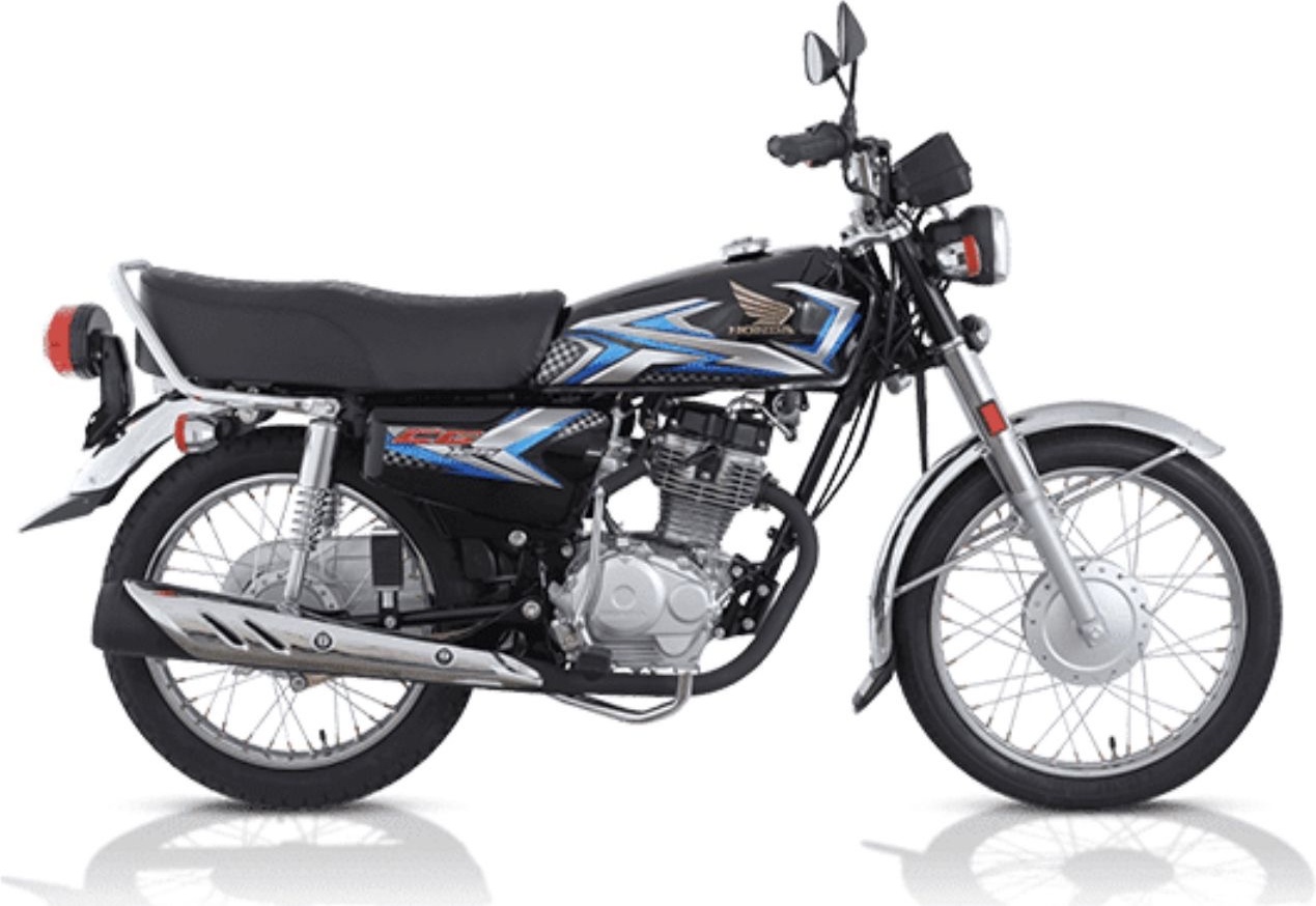 Купить Мотоцикл Honda CG 125 черный, голубой в Алматы – Магазин на Kaspi.kz