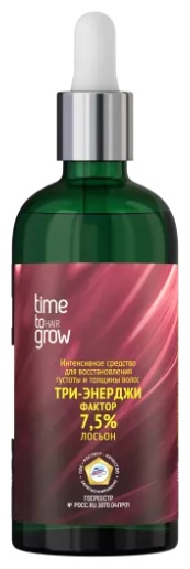 Купить Time to Grow Три-энерджи фактор 7,5% лосьон 100 мл в Алматы ...