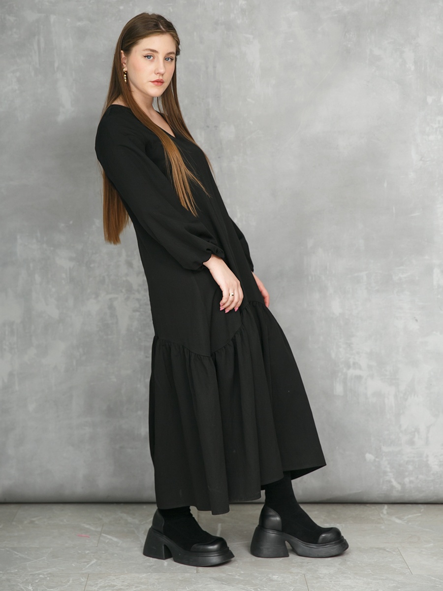 Купить Повседневное платье SeeAlt черный в Алматы – Магазин на Kaspi.kz
