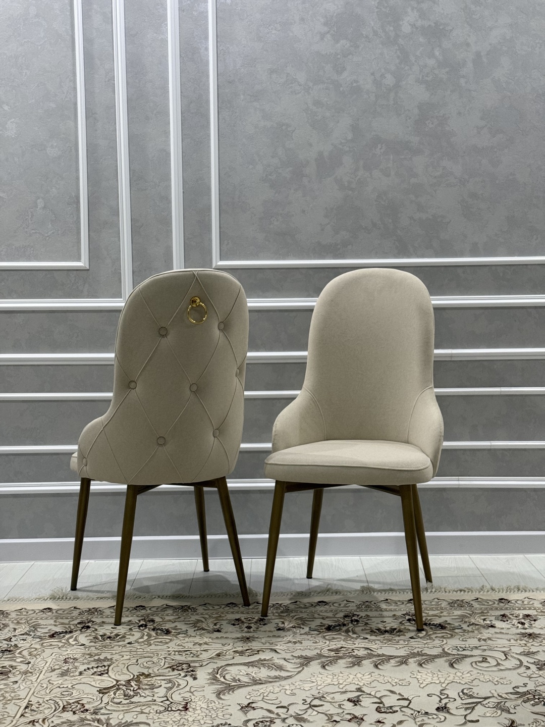 Купить Стул Арм, 100x50x55 см, белый, серый в Алматы – Магазин на Kaspi.kz