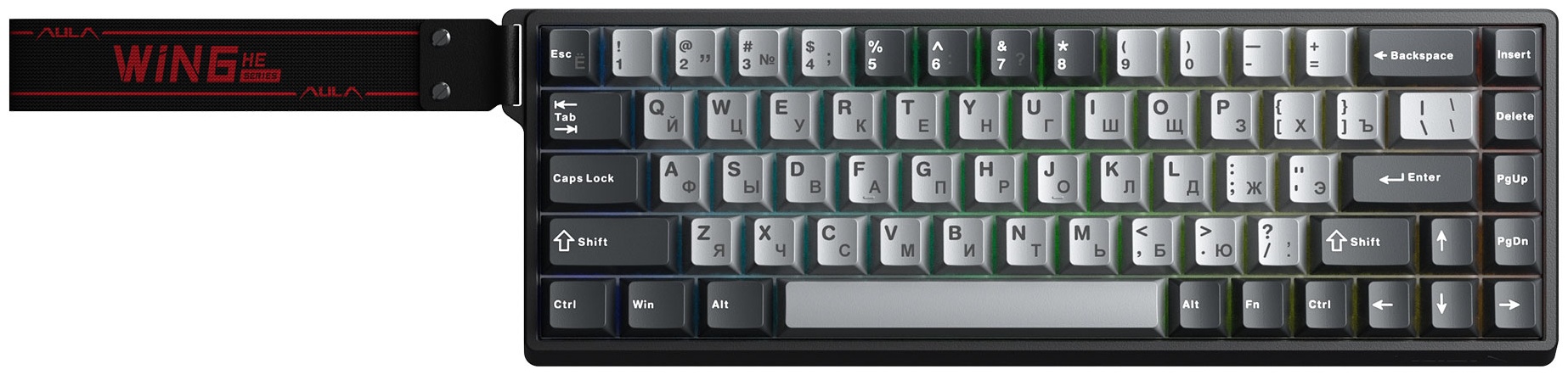 Купить Клавиатура AULA WIN 68 HE PRO Xingyi Magnetic Switch Gray/Black ...