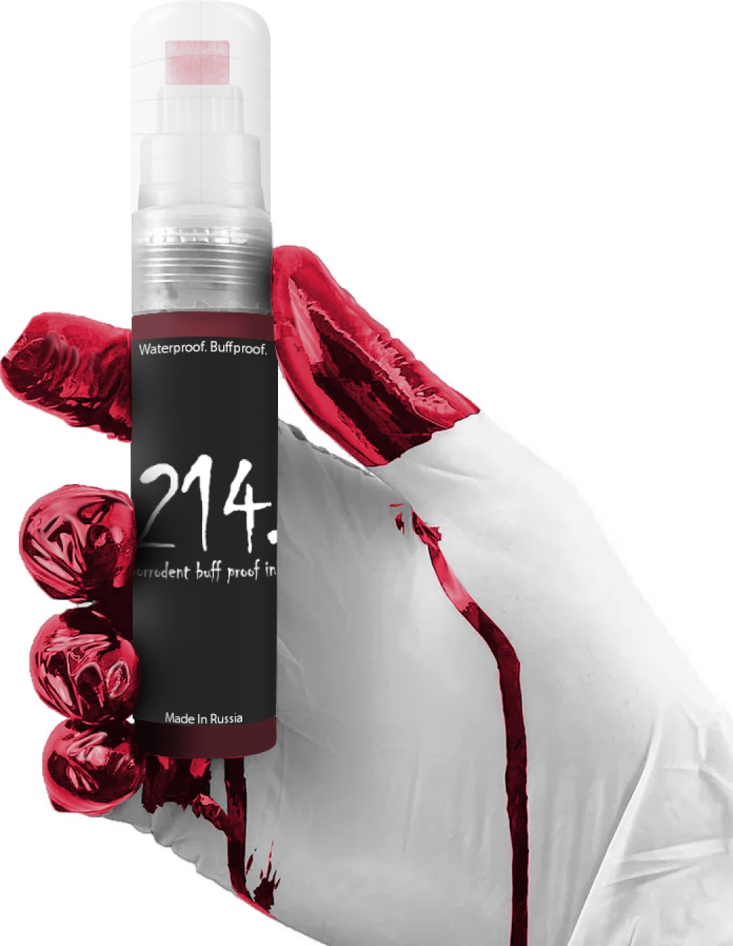 Купить Маркер 214 INK 214-15-cr, 1 шт, 15 мм, красный Classic red в Алматы – Магазин на Kaspi.kz