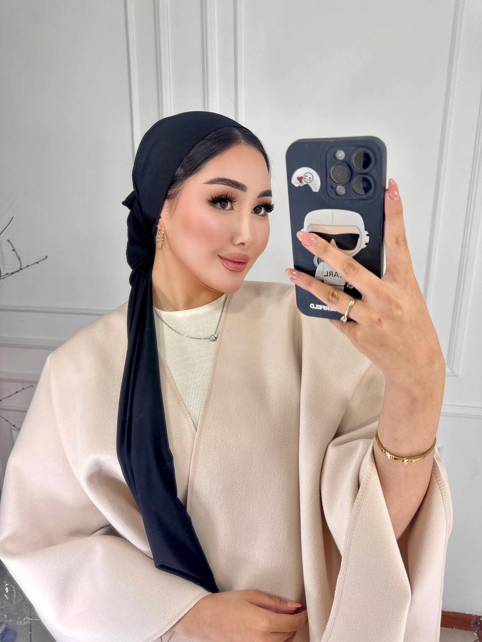 Купить Шарф капюшон SAQ muslim Sakura вискоза 170 x 40 см в Алматы – Магазин на Kaspi.kz