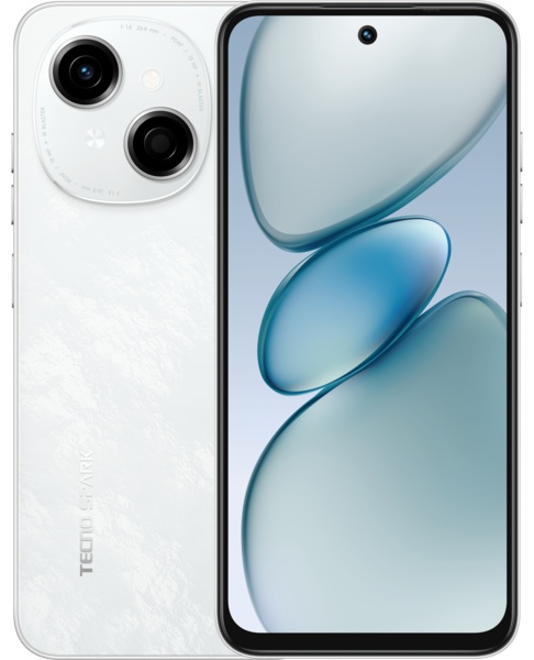 Купить Смартфон Tecno Spark Go 1 4 ГБ 128 ГБ белый в Алматы Магазин
