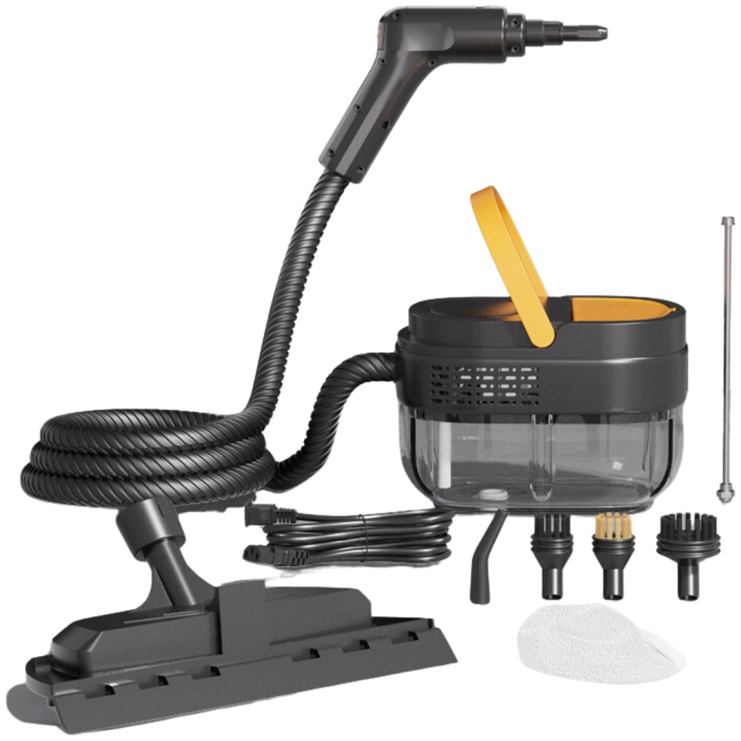 Купить Пароочиститель TC-SC-003 черный, желтый в Алматы – Магазин на Kaspi.kz