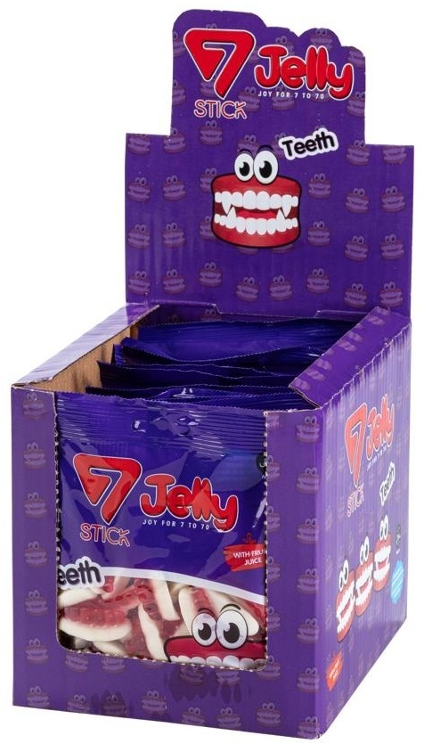 Купить Мармелад 7 Jelly Teeth-зубы 24 шт желейно-фруктовый 1920 г в ...