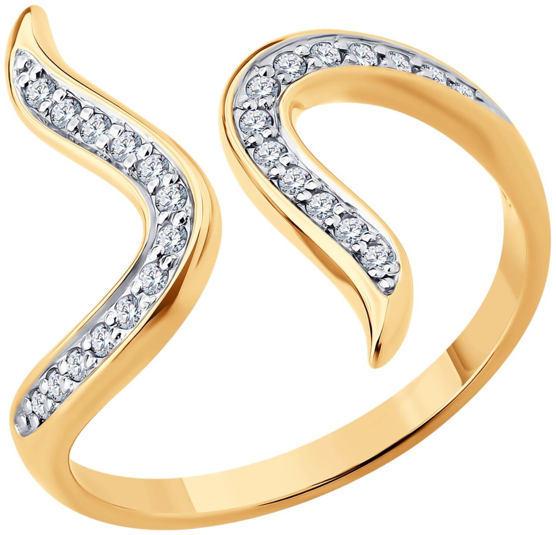 Купить Кольцо SOKOLOV 51-110-02905-1 размер 18 вес 2.34 г золото, фианит в Алматы – Магазин на ...