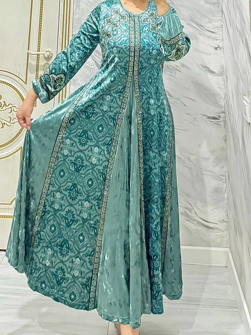 Купить Вечернее платье Yaseena.brand Malika_b_mr бирюзовый 54 в Алматы ...