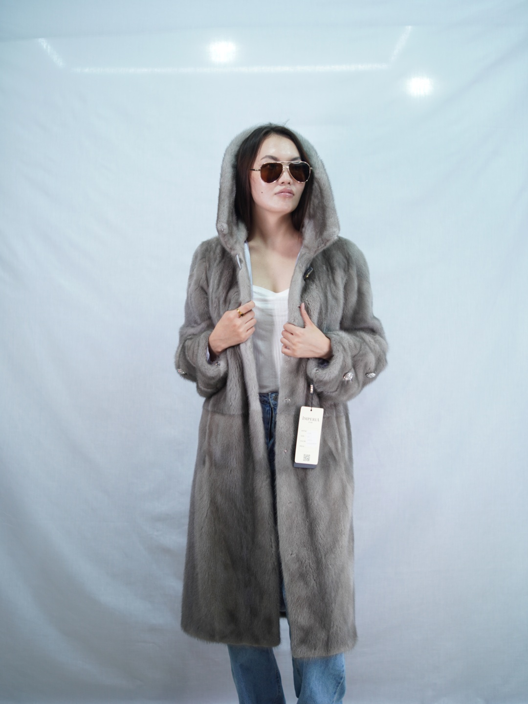Купить Шуба Fani серебристый в Алматы – Магазин на Kaspi.kz