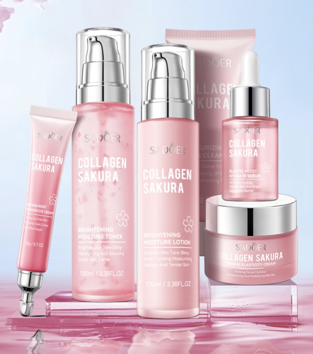 Купить SADOER Collagen Sakura набор по уходу за лицом для женщин в ...