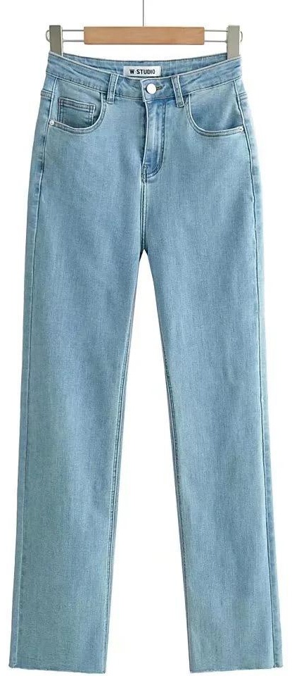 Купить Джинсы клеш ALTU W9065 голубой L в Алматы – Магазин на Kaspi.kz