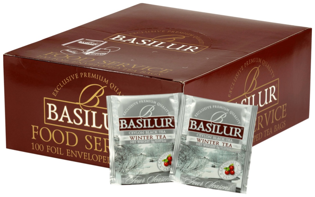 Купить Чай Basilur Winter tea черный листовой 100 пакетиков в Алматы ...