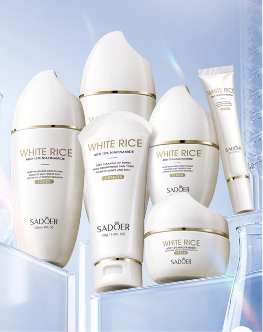 Купить SADOER White Rice набор по уходу за лицом для женщин в Алматы ...