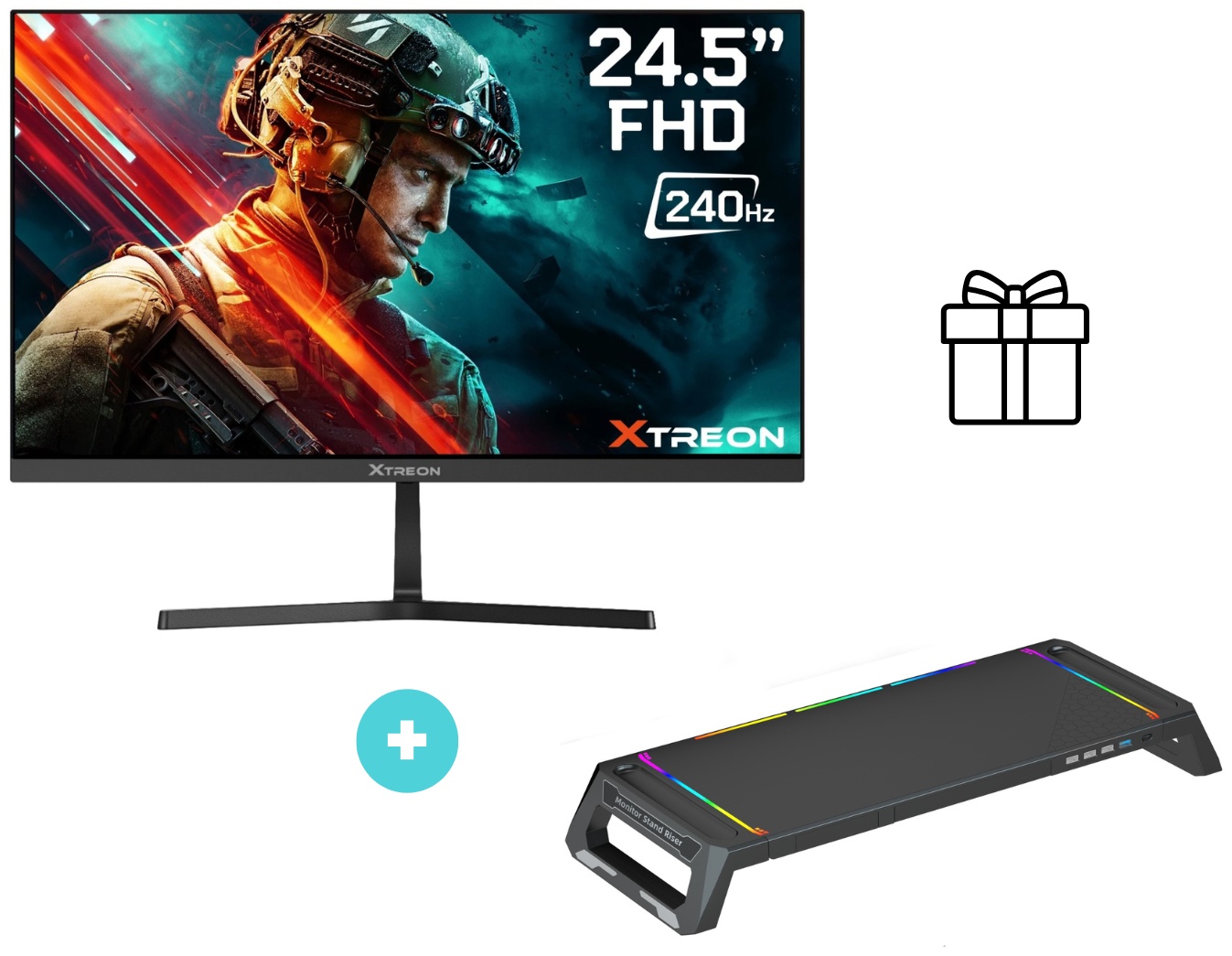 Купить Монитор 24.5" XTREON XT2553E черный + подарок в Алматы – Магазин ...