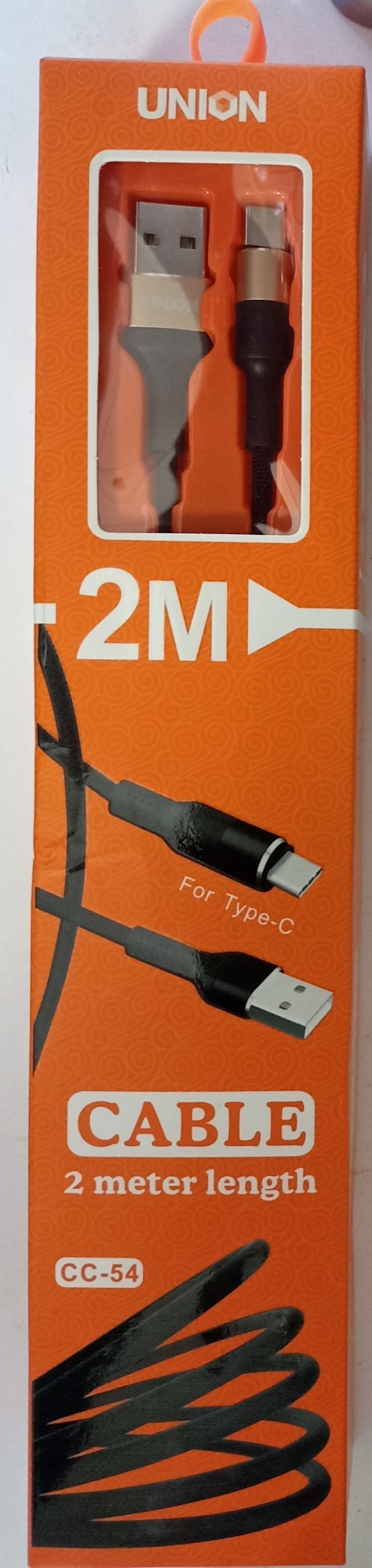 Купить Кабель Union USB TypeC (F), USB TypeC (M), 2 м, черный в Алматы ...