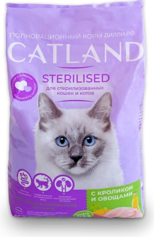 Купить Корм CATLAND Catland кролик, овощи 10 кг в Алматы – Магазин на ...