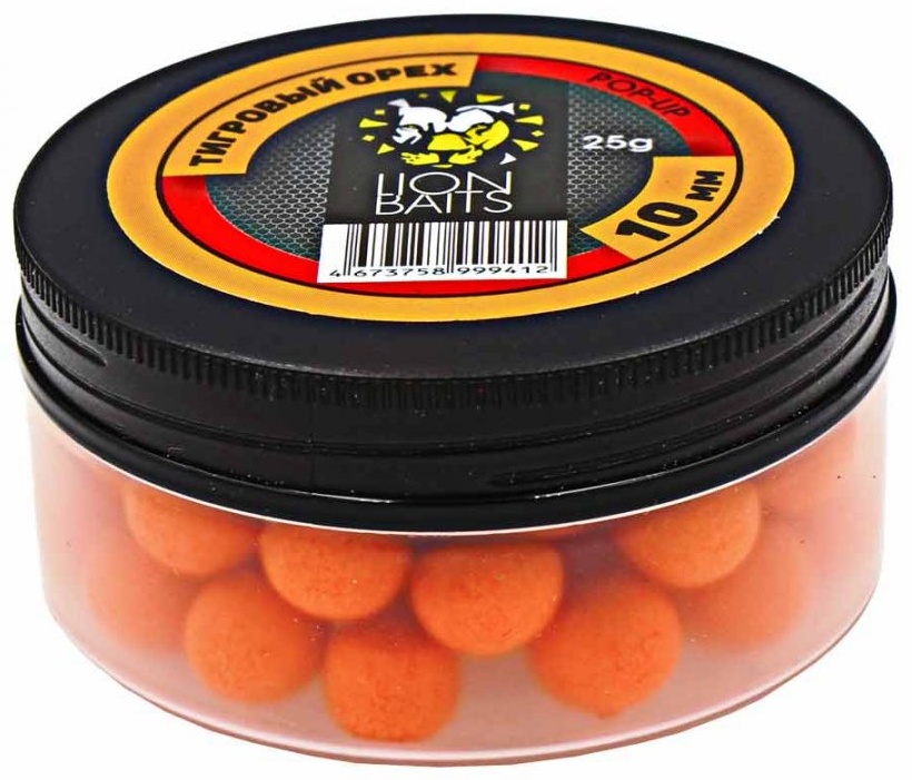 Купить Прикормка Lion Baits Бойлы Pop-Up 10 мм 25 г LB-002970 тигровый ...