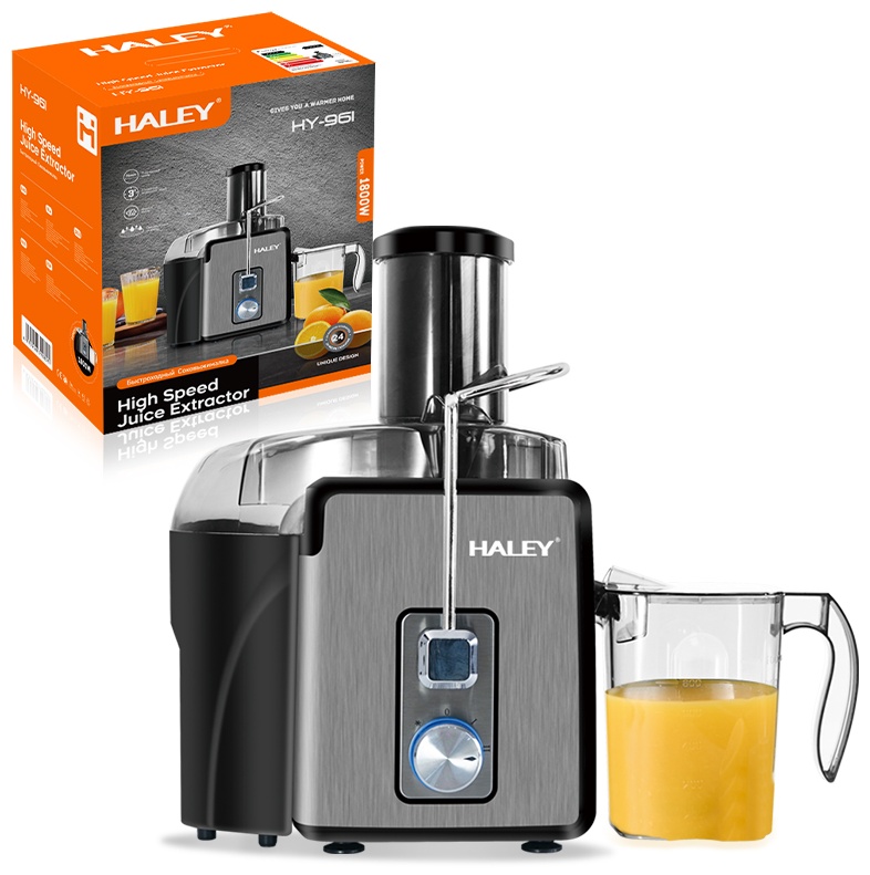 Купить Соковыжималка Haley HY-961 черный в Алматы – Магазин на Kaspi.kz