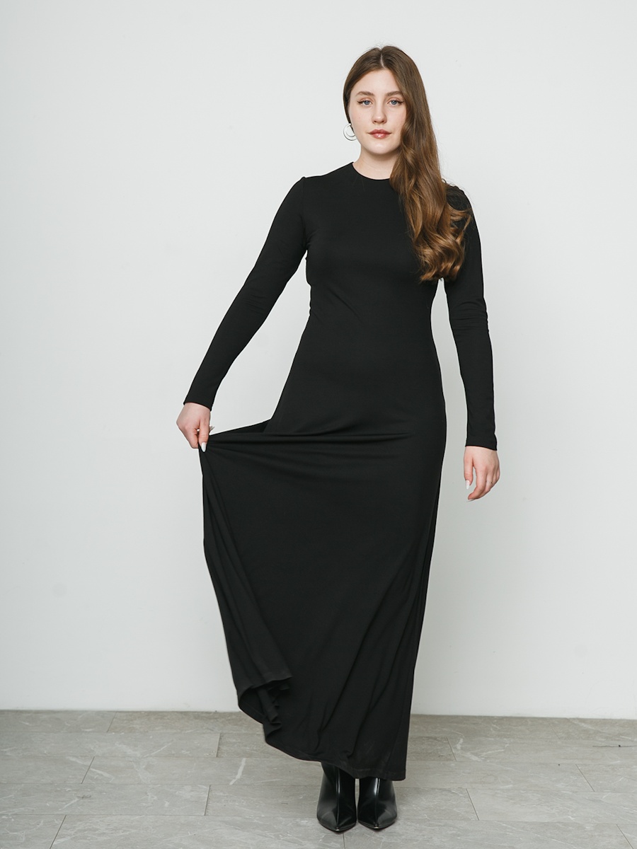 Купить Повседневное платье SeeAlt черный в Алматы – Магазин на Kaspi.kz