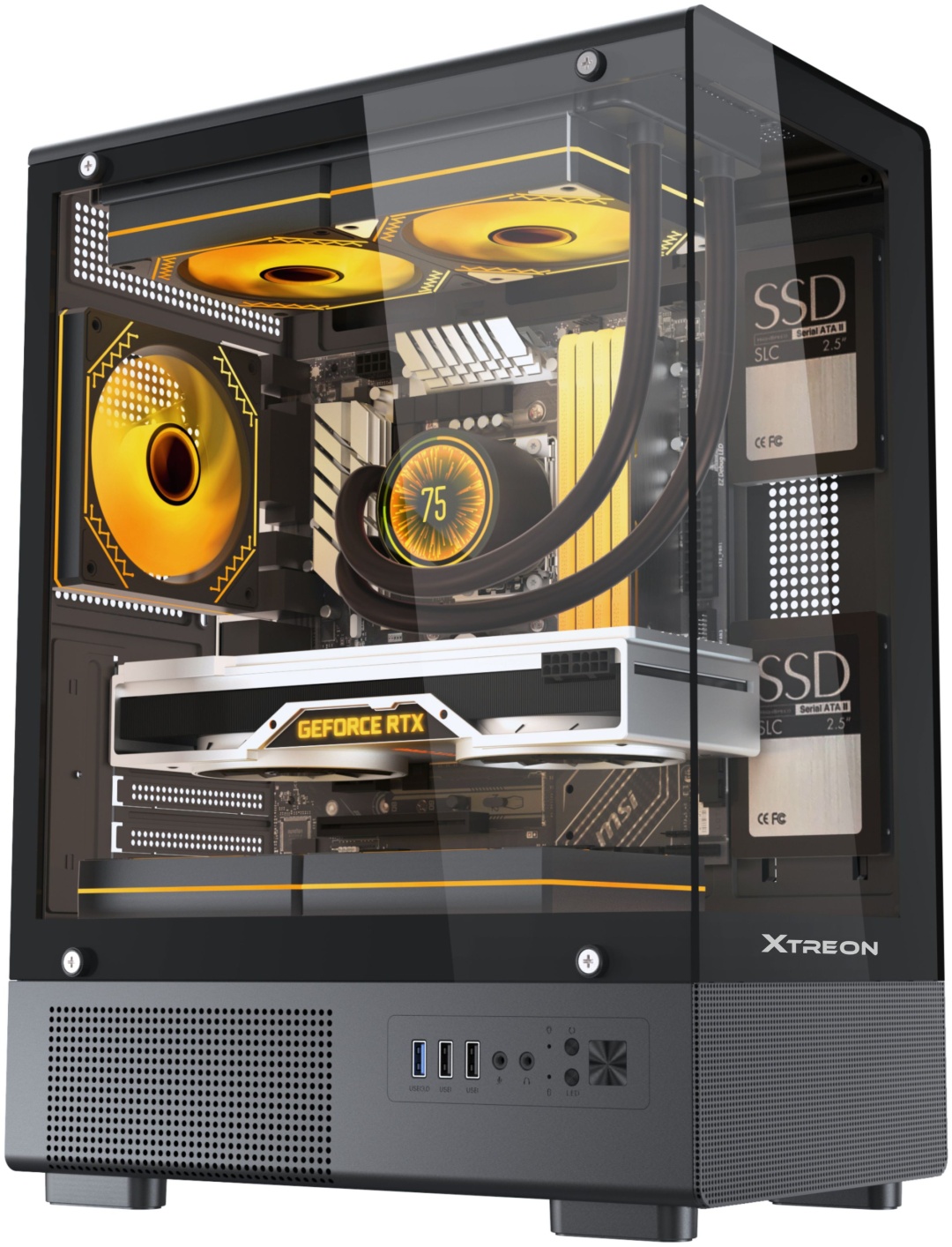 Купить Корпус XTREON 330-1 черный в Алматы – Магазин на Kaspi.kz