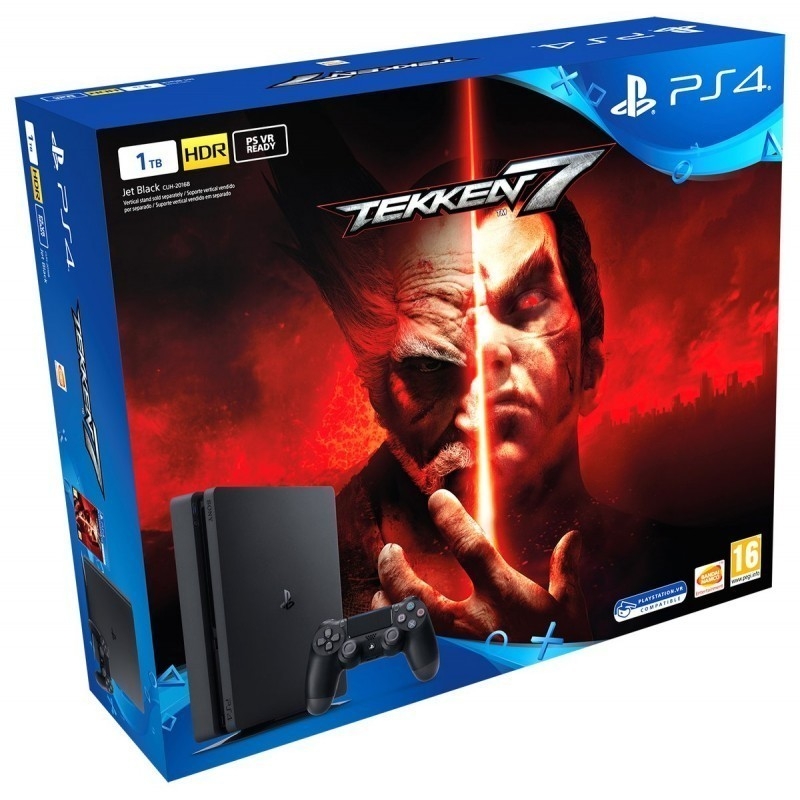 Купить Sony PlayStation 4 Slim 1 TB черный+ Tekken 7 в кредит в Алматы ...