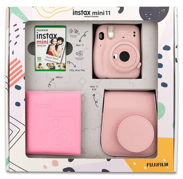 Купить Fujifilm Instax Mini 11 розовый подарочный набор в кредит в ...