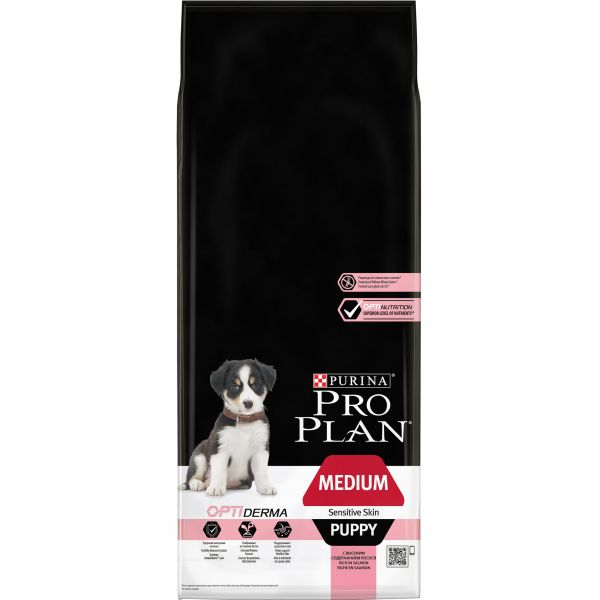 Купить PRO PLAN Puppy Medium Sensitive Skin для щенков лосось 12 кг в ...