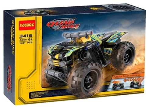 Купить Jisi bricks машинка Technic 3416 Квадроцикл в кредит в Алматы – Kaspi Магазин