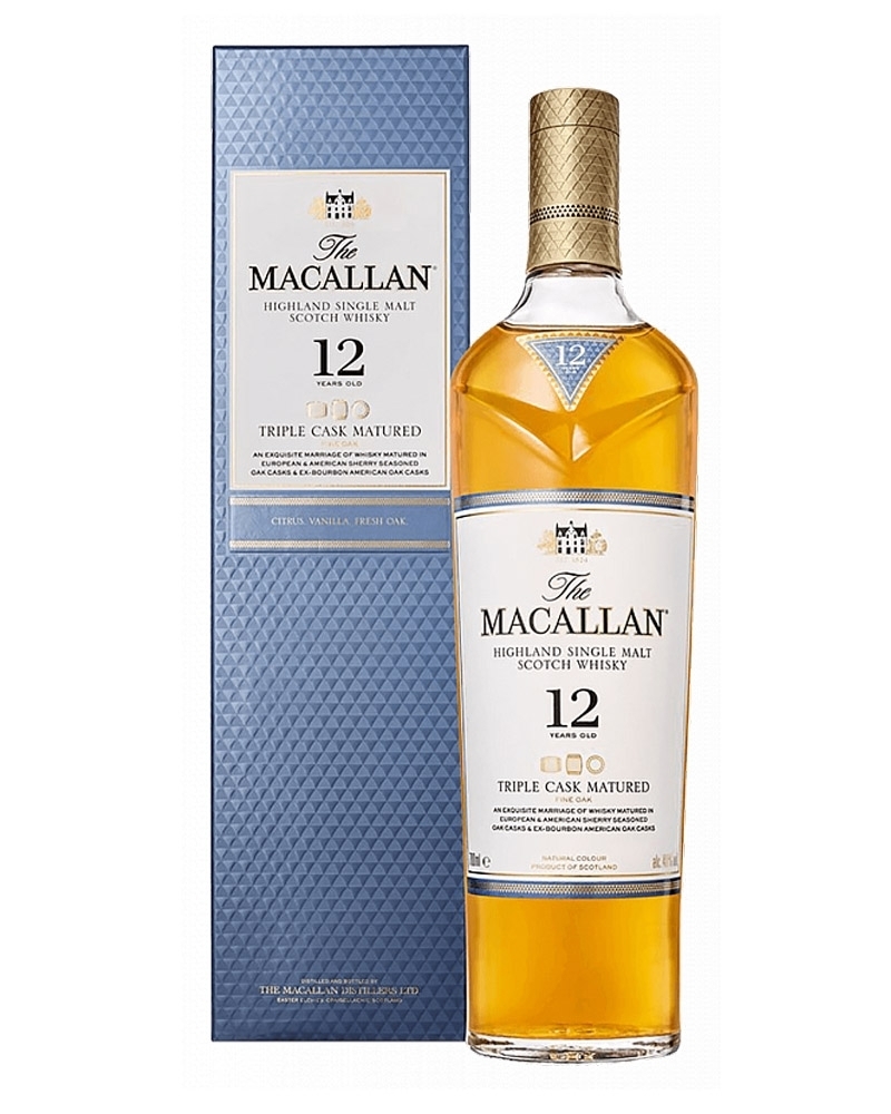 Купить Виски Macallan Triple Cask Matured 12 YO односолодовый 40% 700 ...