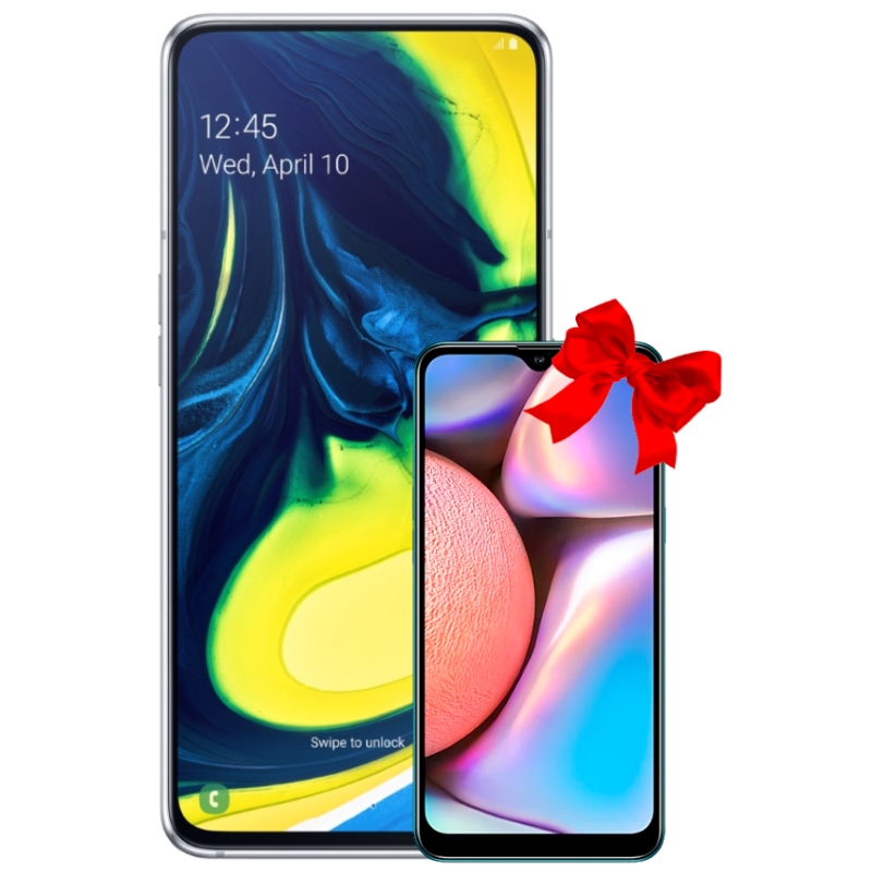 Купить Samsung Galaxy A80 8/128Gb серебристый + смартфон в кредит в ...