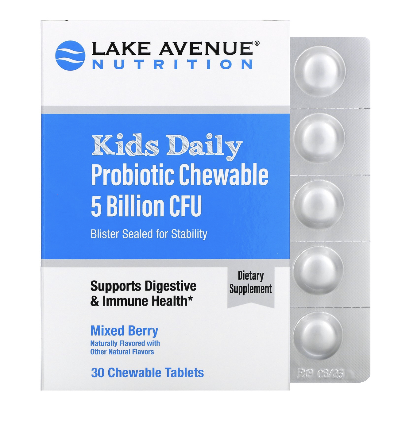 Купить Lake Avenue пробиотик Kids Daily Probiotic Chewable 5 Billion ...