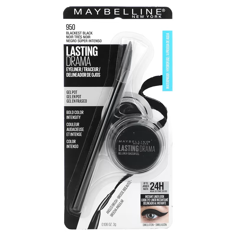 Купить Maybelline New York подводка черный Lasting Drama, Gel Eyeliner ...