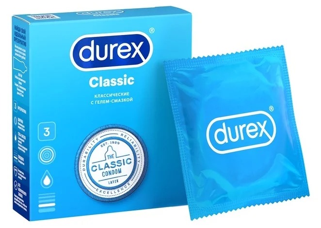Купить Durex Classic 3 шт в кредит в Алматы – Kaspi Магазин