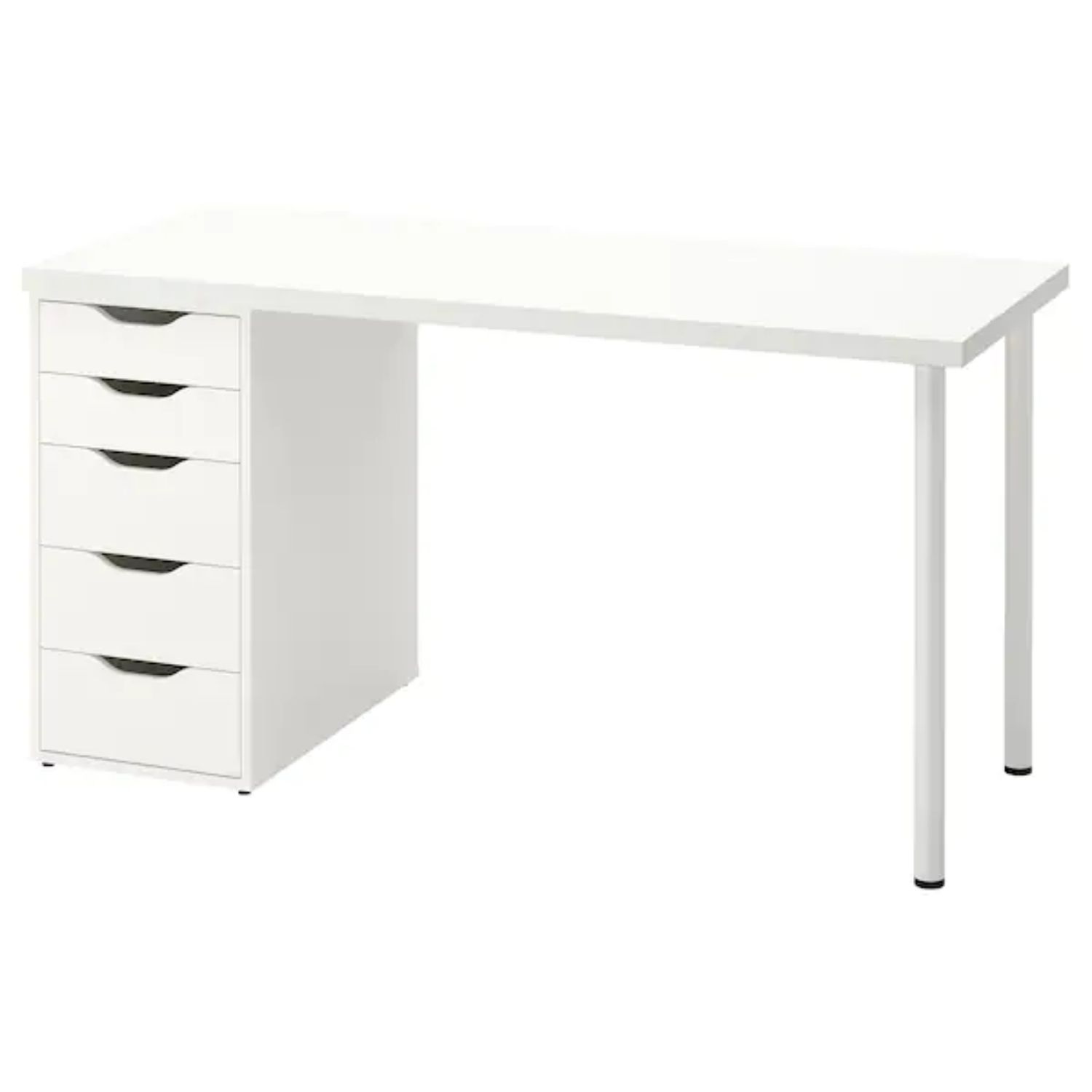 Купить Письменный стол IKEA 140x60x73 см, ДСП, металл, ДВП Лагкаптен ...