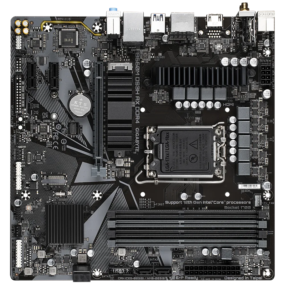 Купить GIGABYTE B660M DS3H AX DDR4 в кредит в Алматы – Kaspi Магазин