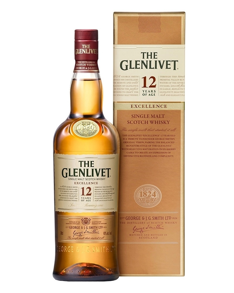 Купить Виски The Glenlivet 12 YO Excellence односолодовый 40% 700 мл в ...