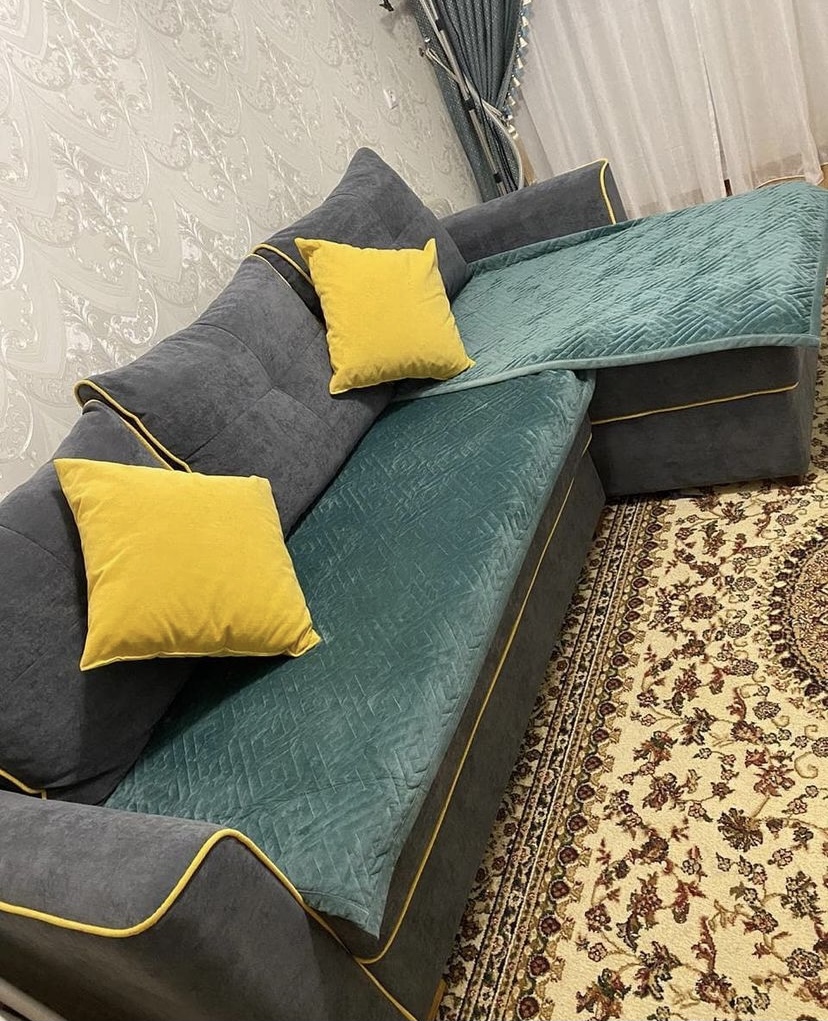 Купить Makhome дивандек для дивана 3 шт, 115557 зеленый в кредит в ...
