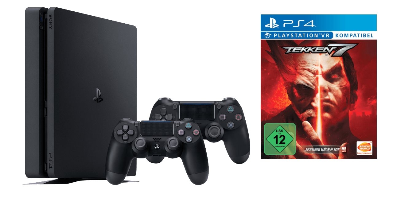 Купить Sony PlayStation 4 Slim 500Gb черный+ Tekken 7 + геймпад в ...