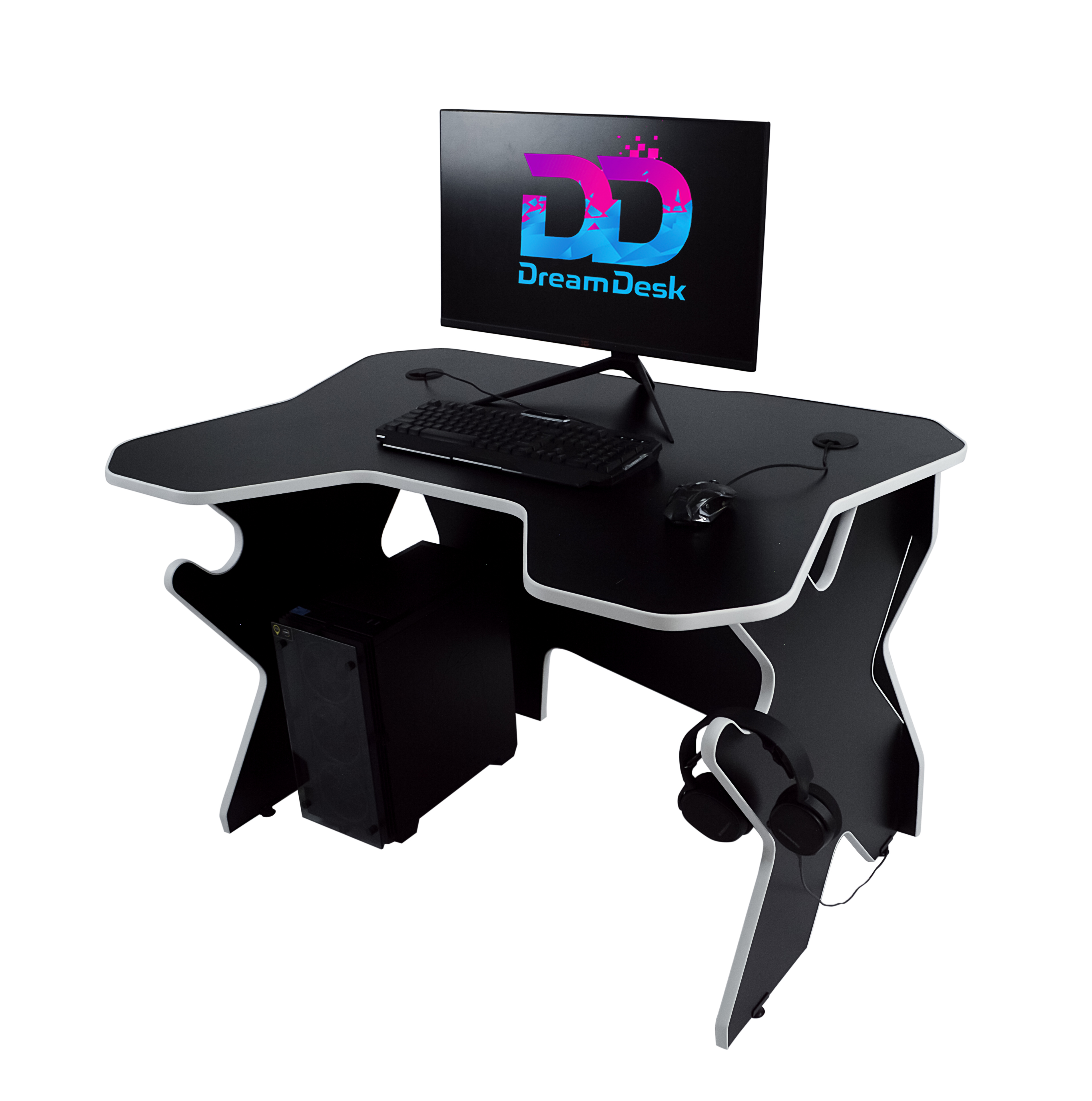 Купить Компьютерный стол классический DreamDesk X-Line 12\BW ЛДСП ...