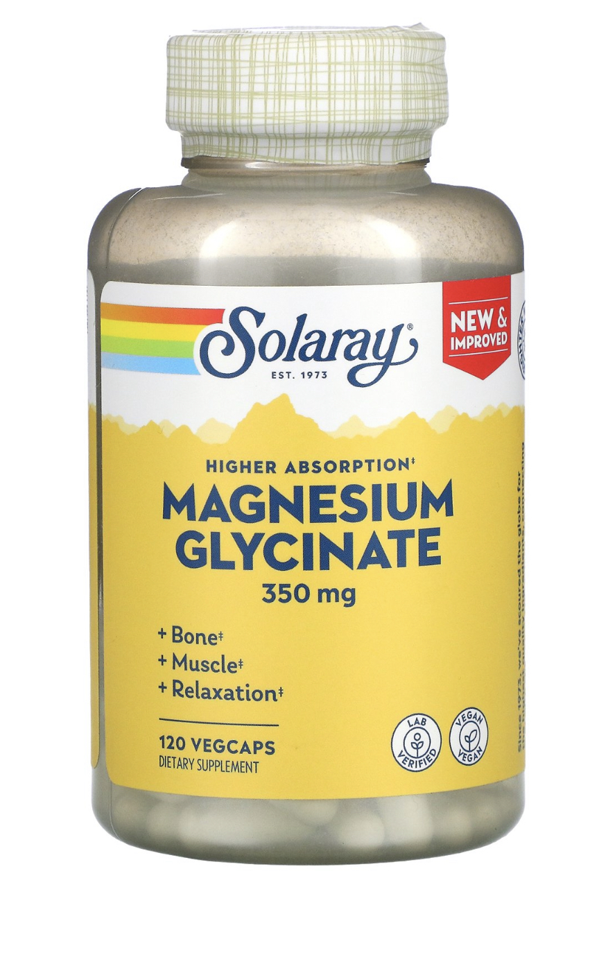 Купить Solaray минерал Magnesium Glycinate 350 мг 120 капсул в кредит в ...