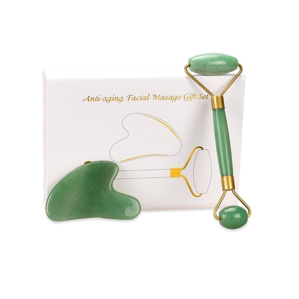 Купить Jade Roller скребок гуаша, роллер нефрит зеленый в кредит в ...