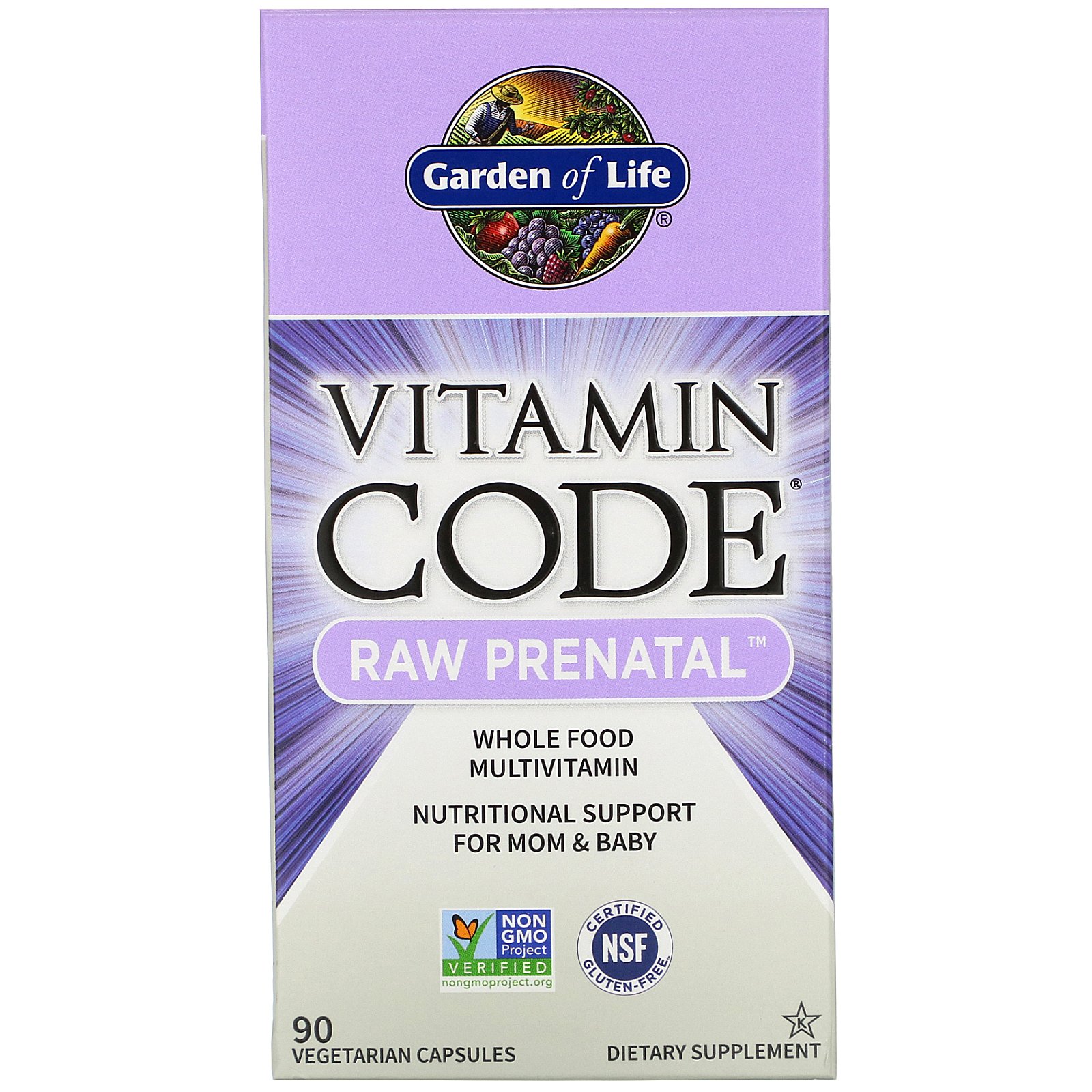 Купить Garden of Life мультивитамины Vitamin Code Raw Prenatal 90 ...